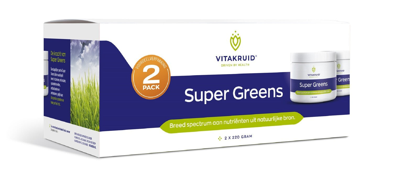 Vitakruid Super Greens 2-pack 220 gram 2 stuks – PHYTAMINS